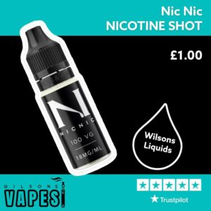 Nic Nic ICE COOL NICOTINE SHOT | Buy E-cig Liquid Online