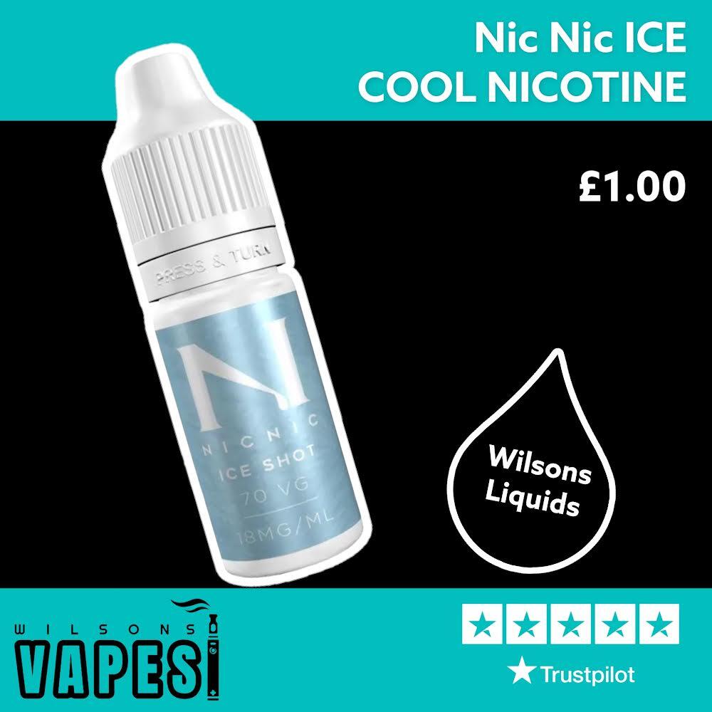Nic Nic ICE COOL NICOTINE SHOT | Buy E-cig Liquid Online